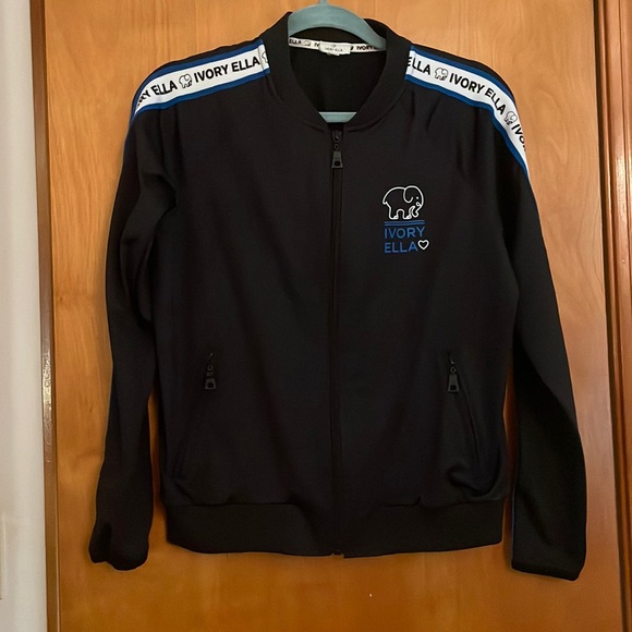 ivory ella | Jackets & Coats | Navy Ivory Ella Lightweight Jacket With ...